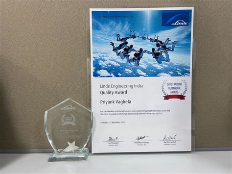 Priyank Vaghela On Linkedin Data Quality Award Linde 30 Comments