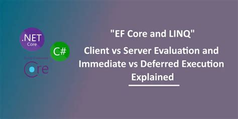How Is Linq Executed In Ef Core Simplified