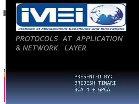 Protocols And Types Of Protocols Pptx