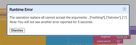 The Operation Replace All Cannot Accept The Arguments Nothing Listview