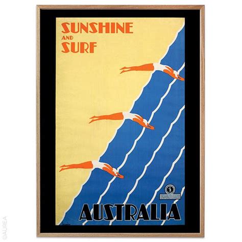 Plakat Retro Australia Fed Retroinspireret Rejseplakat