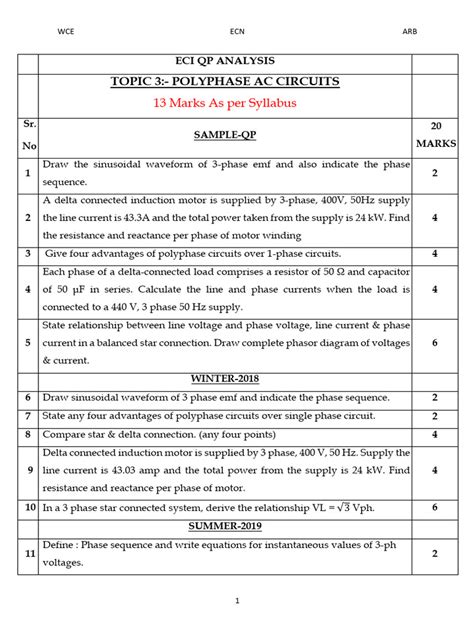 Topic 3 Polyphase Circuits Pdf