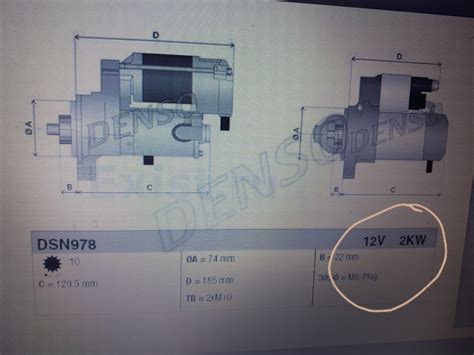 DSN978 Генератор 12V 2kW DENSO | Запчасти на DRIVE2