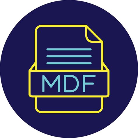 Mdf File Format Vector Icon 29927701 Vector Art At Vecteezy