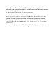 Comm Assignment Wk Docx After Studying The Assigned Reading St Century