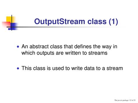 Ppt Java Io Package Overview Powerpoint Presentation Free Download