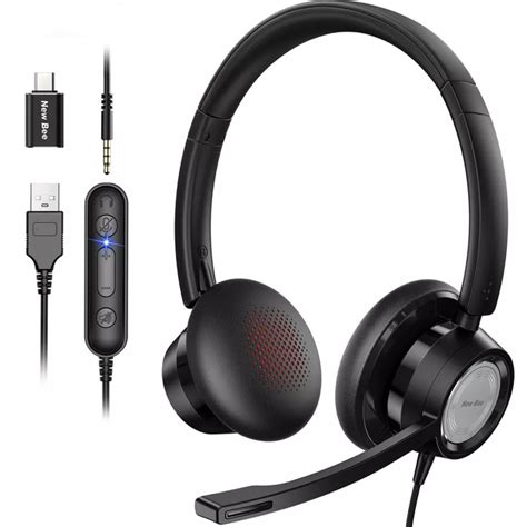 Проводная гарнитура USB+3.5 мм mini-jack с поворотным микрофоном ...