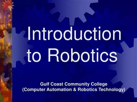 Ppt Robotics Applications In Welding And Material Handling Powerpoint Presentation Id