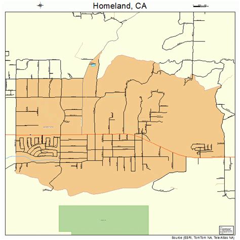 Map Of Homeland Ca