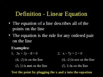 Lesson On Linear Equations Slope And Slope Intercept Form Graphing