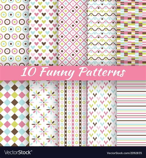 Abstract Geometric Bright Seamless Patterns Tiling