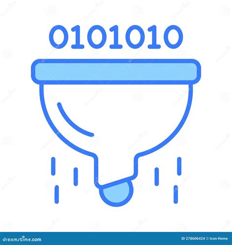 Data Filtering Vector Design In Trendy Style Concept Icon Of Data Extraction Stock Vector