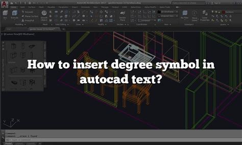 How To Insert Degree Symbol In Autocad Text