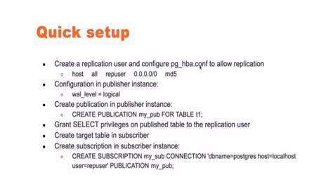 PostgreSQL – Logical Replication | PPTX | Databases | Computer Software and Applications