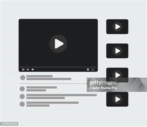 23 Youtube Video Mockup High Res Illustrations Getty Images