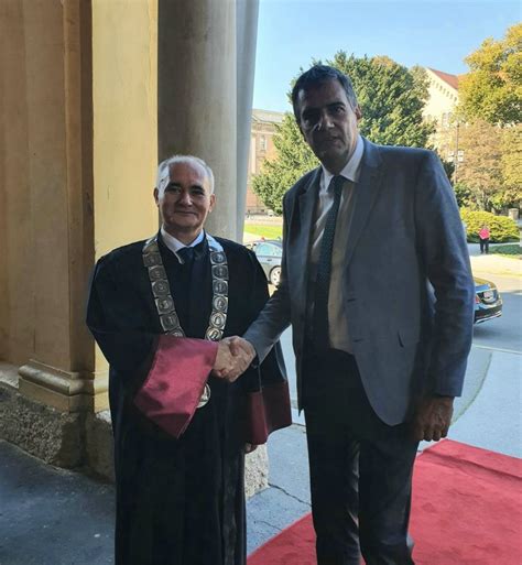 Проректор Филиповић на инаугурацији ректора у Загребу Проректор Универзитета у Београду проф др