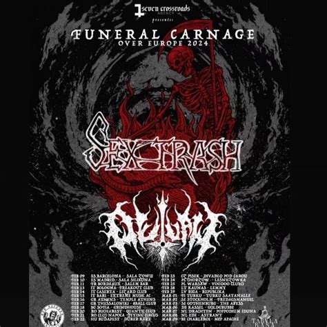 Sextrash Outlaw Funeral Carnage Over Europe Tour 2024 Line Up Sextrash Outlaw Funeral Carnage Over Europe Tour 2024 Line Up