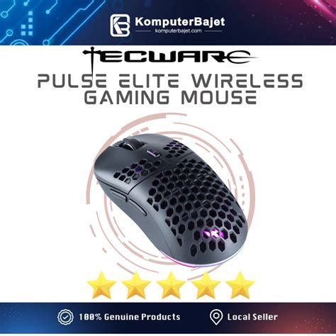 Tecware Pulse Elite Exo Light Weighted Wireless Gaming Mouse Exo Honeycomb Shell Hot Swap