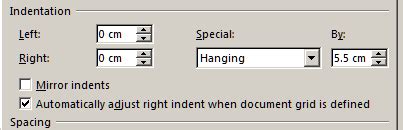 Microsoft Word How To Hanging Indent In Bulleted List In Office 2016 Super User