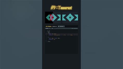 Thử Thách Css Battle 1 9 Tesseract Khối Tesseract Short Tutorial Howto Cssbattle Youtube