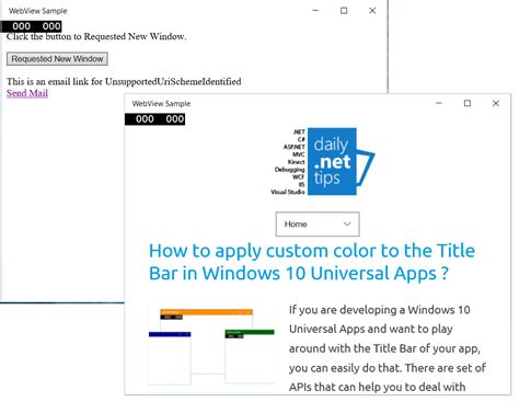 Understanding The New Features Of Webview In Universal Windows App