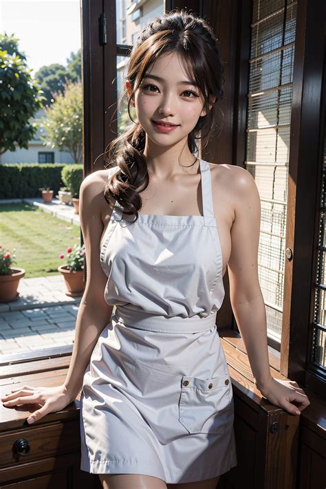 【裸エプロン】aiによる美女画像集 Part 90 まとめ速報（pink）