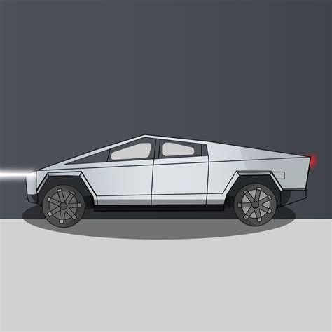 Cybertruck Vector Art
