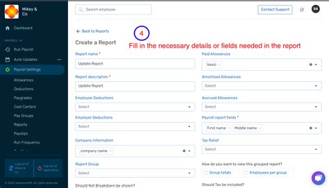 how to create custom report