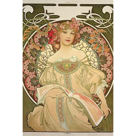 Poster Afons Maria Mucha Printer Publisher 1897 Obras De Arte