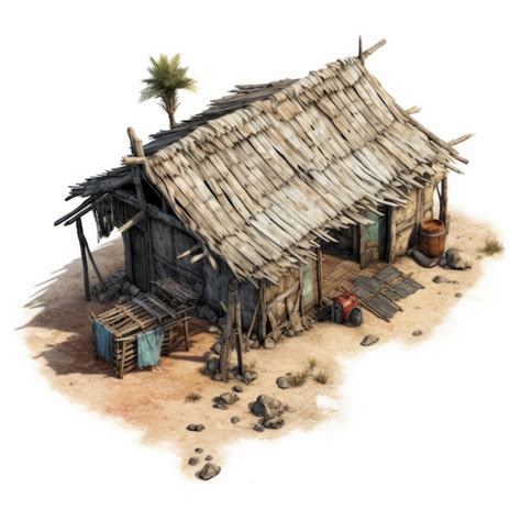 premium photo realistic hyperdetailed rendering of codex alera shack
