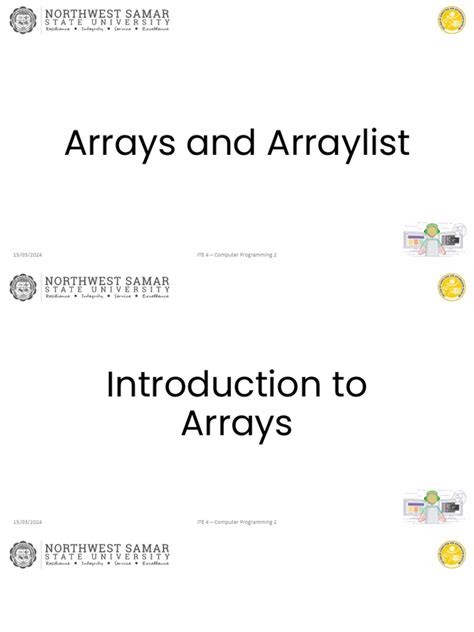 Module 4 Arrays And Arraylist Pdf