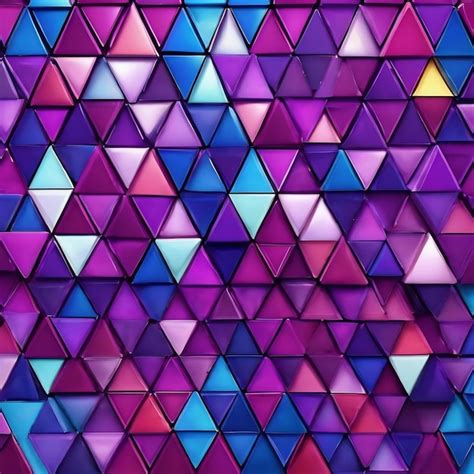 Premium Ai Image A Purple And Blue Mosaic With A Purple Triangle Pattern