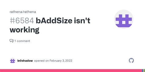 Baddsize Isnt Working · Issue 6584 · Rathenarathena · Github