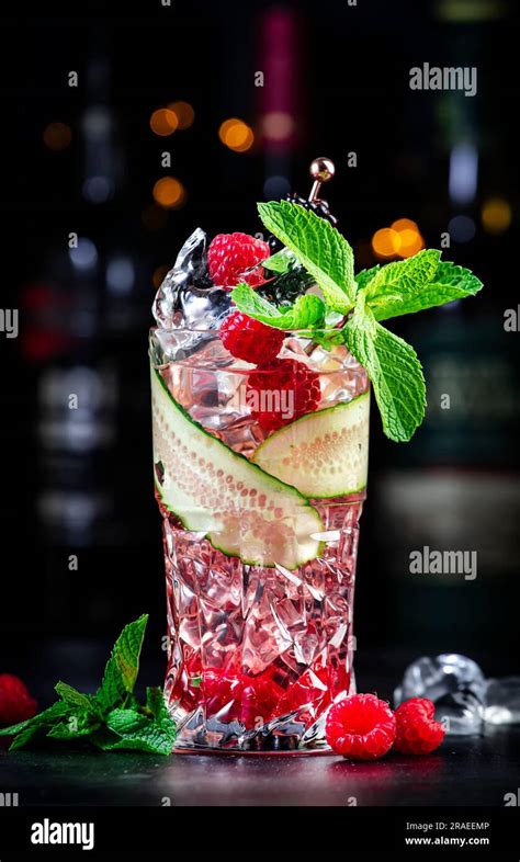 Rose Garden Alcoholic Cocktail Drink With Dry Gin Tonic Rose Syrup