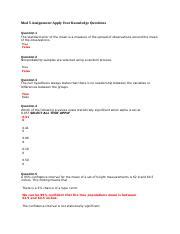 Mod Quiz Docx Mod Assignment Apply Your Knowledge Questions