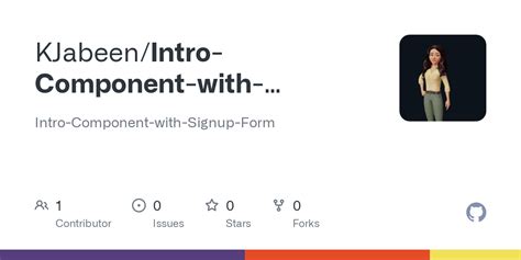 Github Kjabeenintro Component With Signup Form Intro Component With