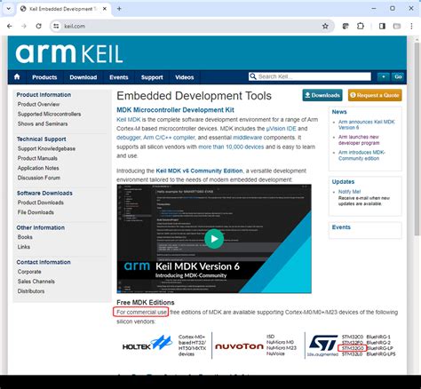 Solved Keil Compiler License For Stm32g0 Stmicroelectronics Community