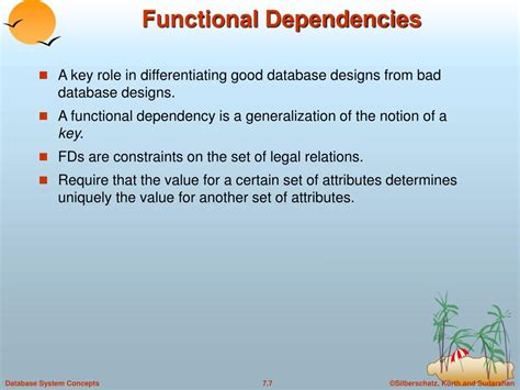 Ppt Chapter 7 Relational Database Design Powerpoint Presentation