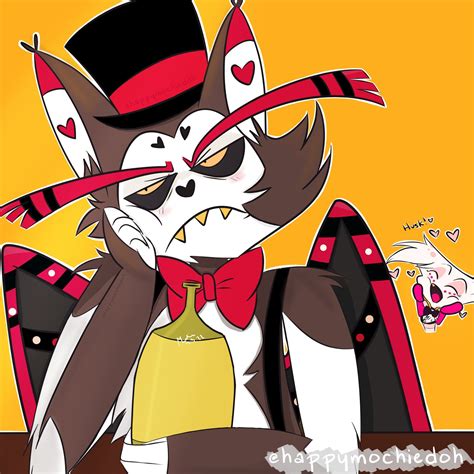 Cheer Up The Grumpy Cat Fanart Artist Happymochiedoh Happymochiedoh R Hazbinhotel