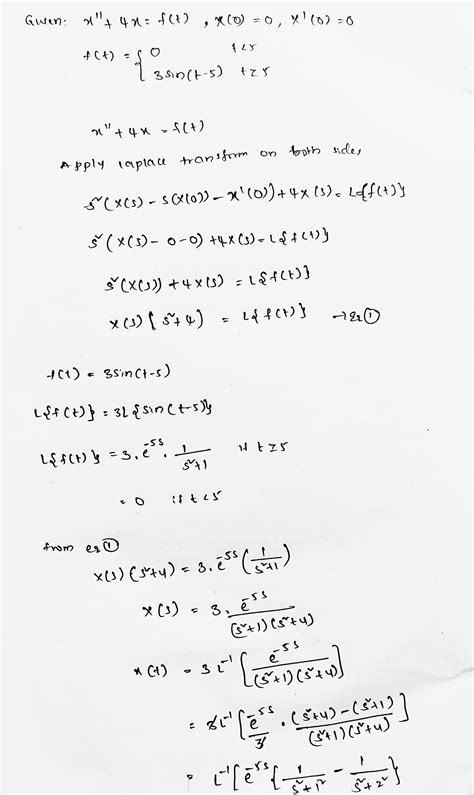 [solved] use the laplace transform to solve the initial value problem course hero