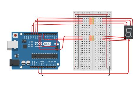 Circuit Design Numeri Da 0 A 9 Tinkercad