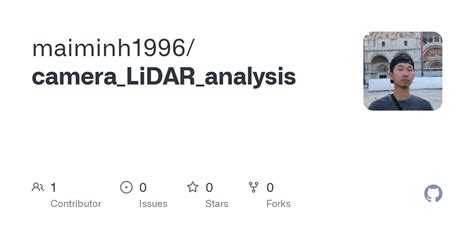 Github Maiminh1996cameralidaranalysis