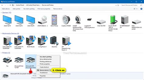 Add Or Remove Microsoft Xps Document Writer Printer In Windows 10 Tutorials