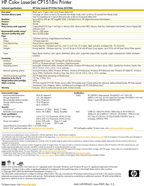 Hp Laserjet Cp Ni Users Manual Color Printer