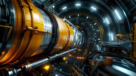 Inside A Futuristic Rocket Assembly Facility Stock Image Image Of Facility Hightech 326910541