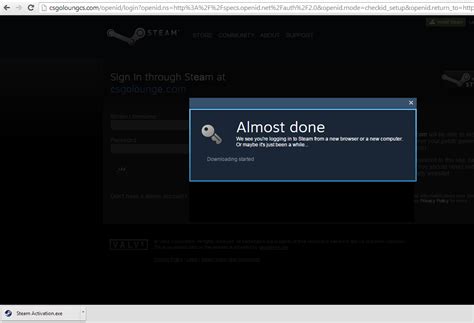 Fake CS GO Lounge Phishes Steam Creds Drops Malware Malwarebytes Labs