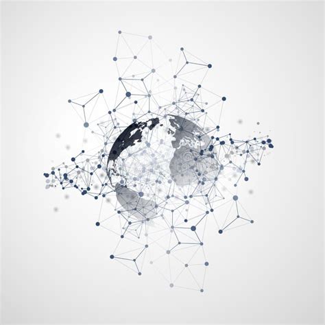 Black And White Modern Minimal Style Cloud Computing Telecommunications Concept Designglobal