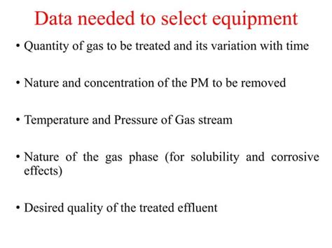 Unit 3 Control Of Particulate Contaminants Ppt
