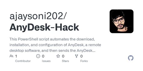 GitHub Ajaysoni202 AnyDesk Hack This PowerShell Script Automates The
