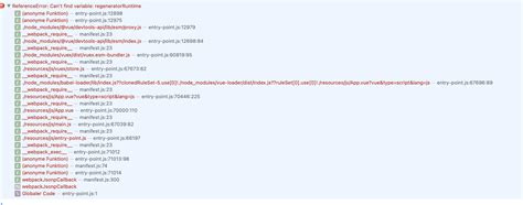 Webpack Cant Find Variable Regeneratorruntime Stack Overflow